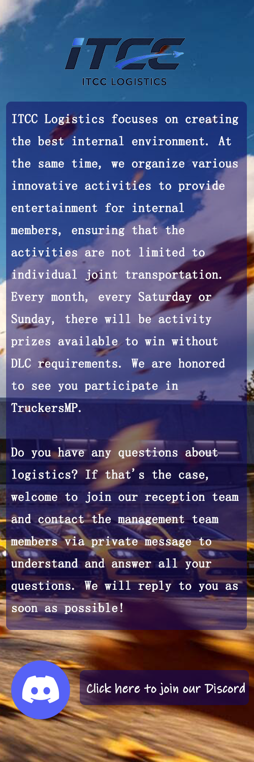 Virtual Trucking Company - ITCC Logistics - Events — TruckersMP